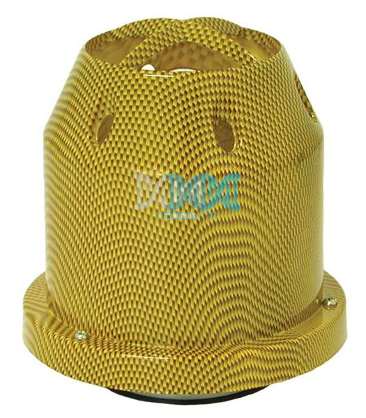 Air Filter With Shield Solid Carbon/Yellow | Neodo-Inc